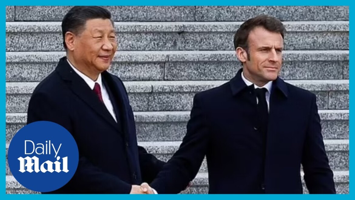 Chinese President Xi Jinping and France's Emmanuel Macron make joint ...