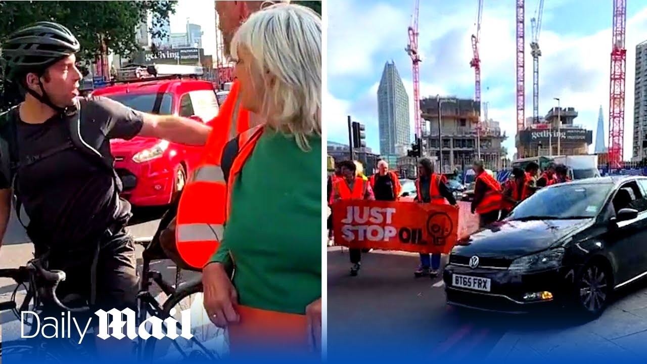 Just Stop Oil cause havoc in London city centre with commuters becoming ...