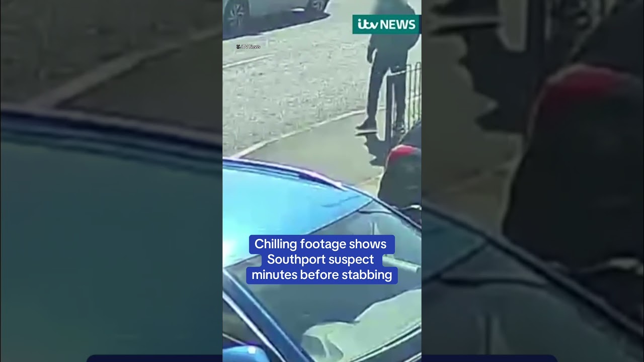 Chilling footage shows Southport suspect MINUTES before stabbing Chilling footage shows Southport suspect MINUTES before stabbing
