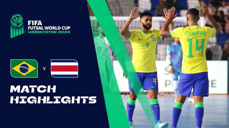 HIGHLIGHTS: Brazil v Costa Rica | FIFA Futsal World Cup Uzbekistan