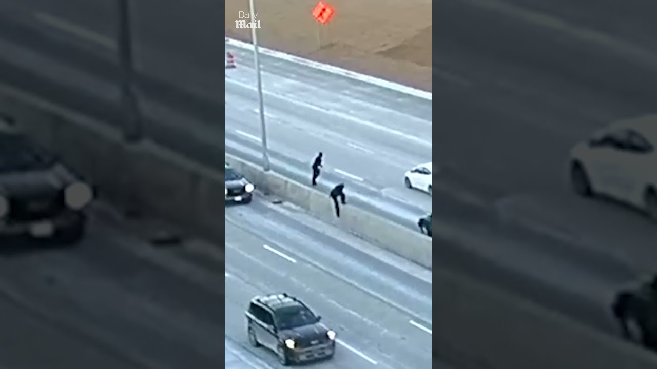 Teen leads cops on foot chase across highway
